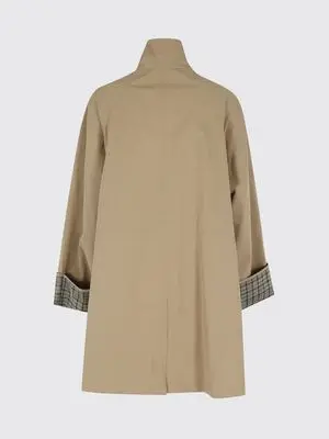 OOF WEAR Single-breasted Technical Fabric Trench Coat With Classic Collar