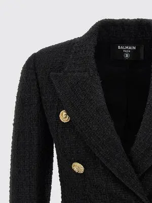 Balmain Double-breasted Wool Blend Blazer