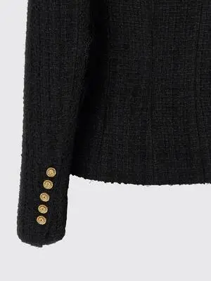 Balmain Double-breasted Wool Blend Blazer