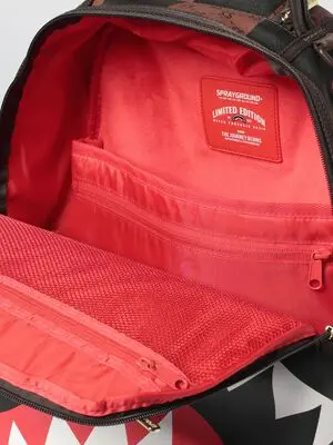 SPRAYGROUND Enlarged Checks Paris Saffiano Coated Cotton Backpack