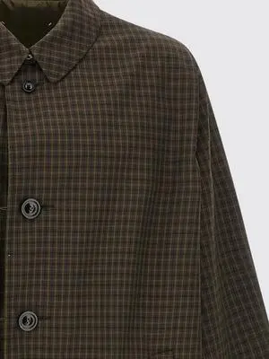 MAISON MARGIELA Checked Cotton Blend Trench Coat