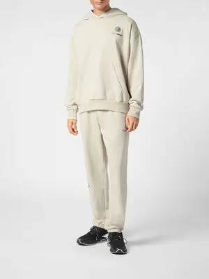 PLEIN SPORT Cotton Hooded Sweatshirt With Logo