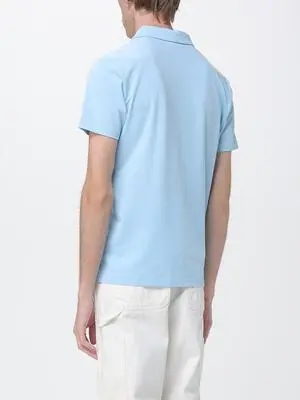 Peuterey Cotton And Silk Blend Polo - Gnawed Blue