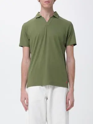 Peuterey Cotton And Silk Blend Polo Green