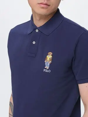Polo Ralph Lauren Bear Logo Cotton Polo Shirt
