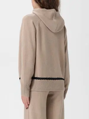 ERMANNO FIRENZE Embellished Hooded Zip-up Sweater