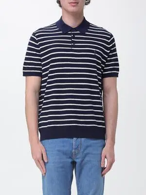 Polo Ralph Lauren Striped Knitted Polo Shirt With Logo