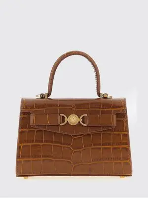 Versace Medusa '95 Crocodile-print Leather Bag - Brown