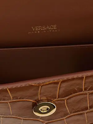 Versace Medusa '95 Crocodile-print Leather Bag