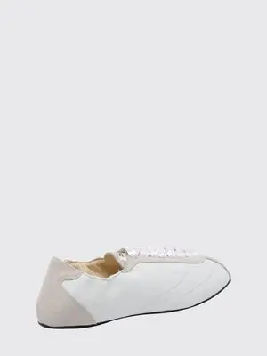 Repetto Silk And Suede Calfskin Lace Up Sneakers - White