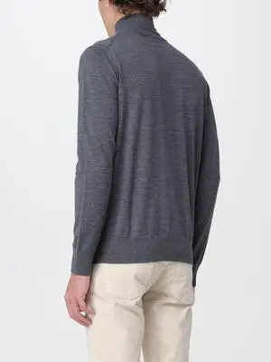 PAOLO PECORA Quarter Zip Pullover - Grey
