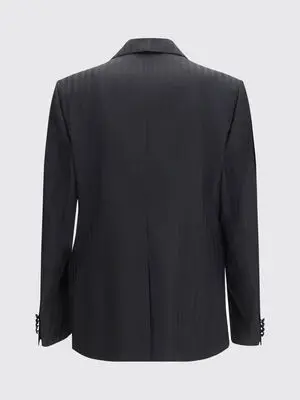 Dolce & Gabbana Silk Blend Single Breasted Blazer