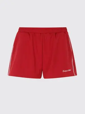 Sporty & Rich Recycled Cotton Logo Jogging Shorts