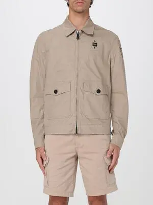 BLAUER. Zip-up Jacket With Classic Collar