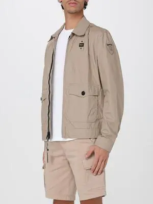 BLAUER. Zip-up Jacket With Classic Collar