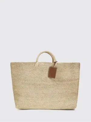 Manebí Saona Crochet Raffia Tote Bag With Double Handle - Natural
