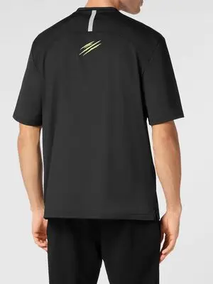 PLEIN SPORT Cotton T-shirt With Logo - Black