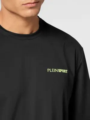 PLEIN SPORT Cotton T-shirt With Logo - Black