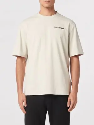 PLEIN SPORT Cotton T-shirt With Logo - Grey
