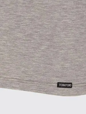 TOM FORD Stretch Cotton Blend Undershirt - Grey
