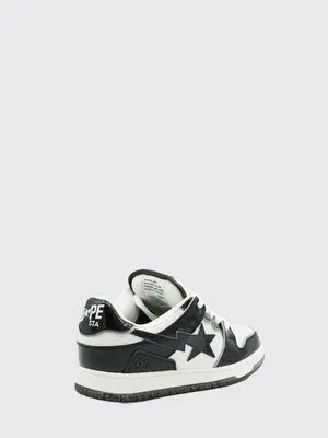 A BATHING APE Sk8 Sta Bi Calfskin Sneakers With Star Print