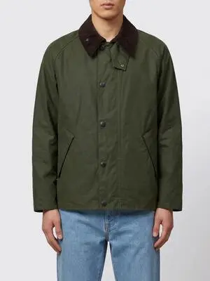 Barbour Transporter Oversized Casual Waxed Cotton Jacket - Olive