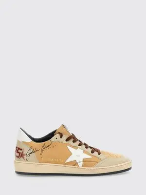 GOLDEN GOOSE Ball Star Used Leather Sneakers - Beige