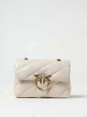 Pinko Quilted Chain Shoulder Bag - White