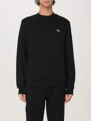 Lacoste Cotton Crew Neck Sweatshirt - Black