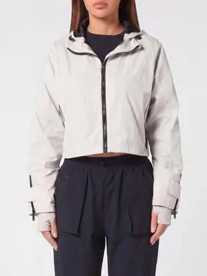 PLEIN SPORT Hooded Stretch Nylon Windbreaker - Grey