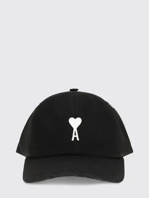 AMI Paris Cotton Twill Hat - Black
