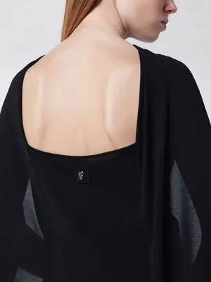 Alberta Ferretti Viscose Top With Panel
