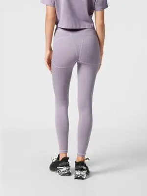 PLEIN SPORT Technical Stretch Fabric Leggings - Violet