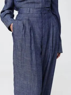 Peuterey Linen Blend Palazzo Pants
