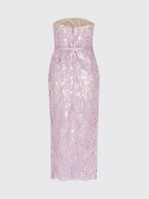 Retrofete Off-the-shoulder Sequined Macramé Lace Sheath Dress