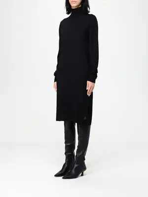 TOTEME Turtleneck Midi Dress - Black