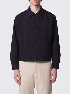 Needles Wool-blend Twill Overshirt With Two-way Zip Closure - Black