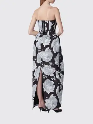 PATOU Floral-print Bustier Gown - Green