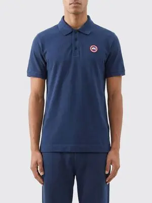 Canada Goose Logo Cotton Polo Shirt - Blue