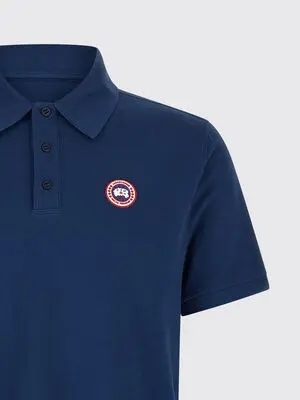 Canada Goose Logo Cotton Polo Shirt - Blue