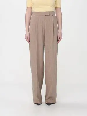 Liu Jo Viscose Blend Wide-leg Trousers - Biscuit