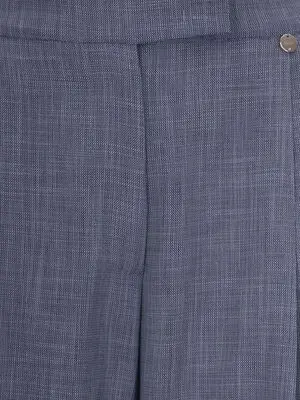 Liu Jo Viscose Blend Wide-leg Trousers - Blue