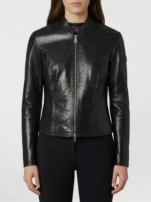 Peuterey Leather Jacket Black