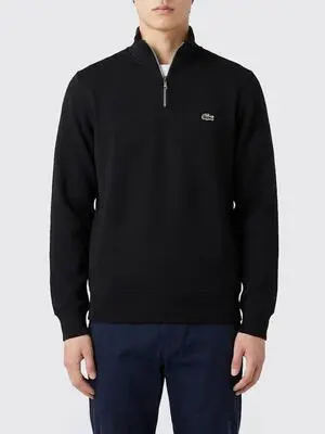 Lacoste Cotton Sweatshirt With Logo - Black