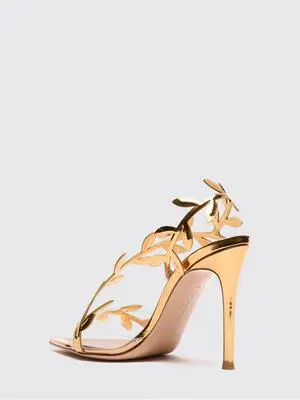 GIANVITO ROSSI Flavia Slingback Sandals In Laminated Patent Leather