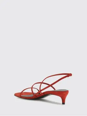 Khaite Suede Slingback Sandals