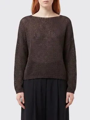 ROBERTO COLLINA Cotton Blend Crew-neck Sweater - Brown