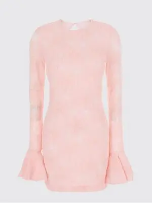ROTATE BY BIRGER CHRISTENSEN Floral Print Mesh Mini Sheath Dress