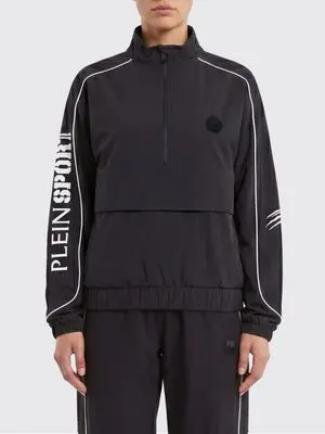 PLEIN SPORT Windbreaker With Logo - Black