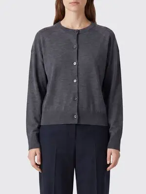 Loulou De Saison Pure Cashmere Crewneck Cardigan - Charcoal